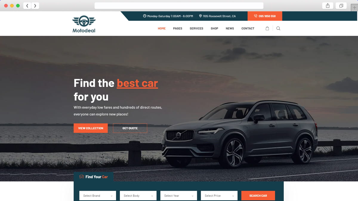 Motodeal – The Best Deal for Automotive WordPress Theme - DroitThemes